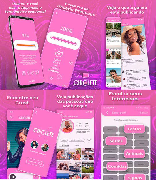Chiclete - novo app brasileiro que mistura relacionamento com rede ...
