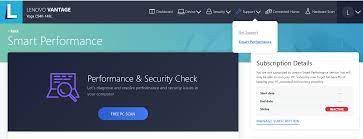 Lenovo Vantage Smart Performance para otimizar PC - Geek Chic