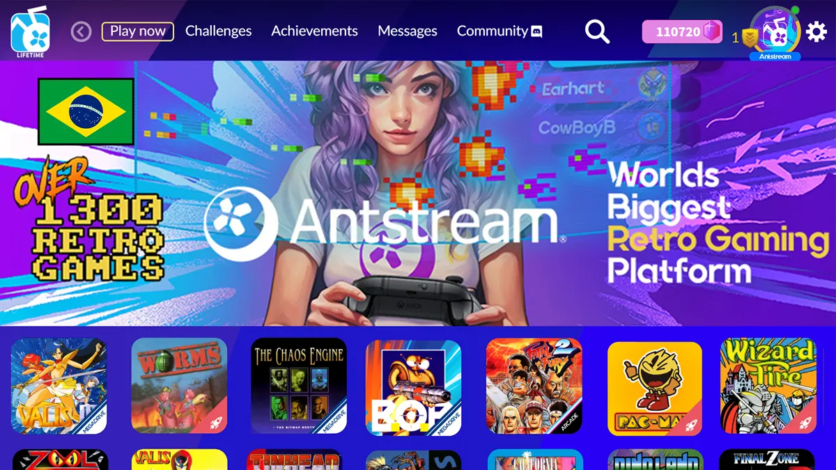 Antstream, principal serviço de streaming de jogos retrô do mundo ...
